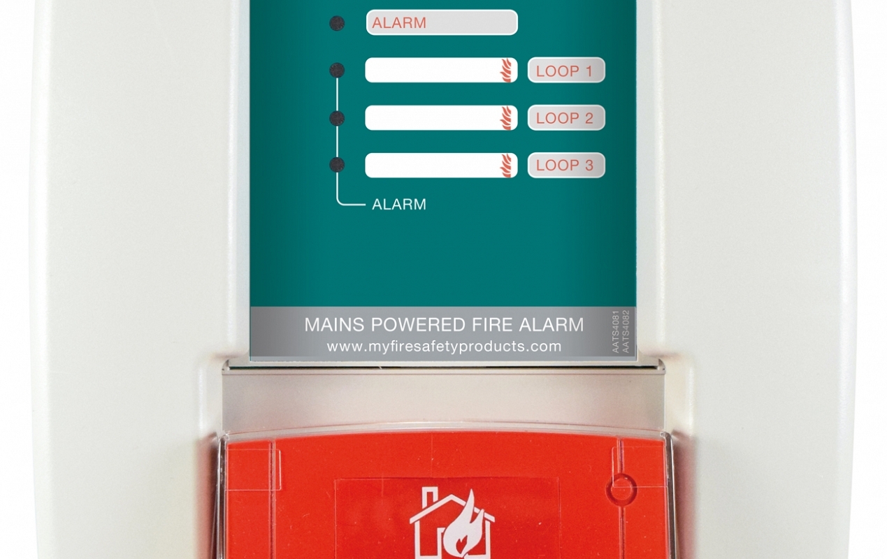 3 loop fire alarm with manual callpoint + sounder beacon - Cordia