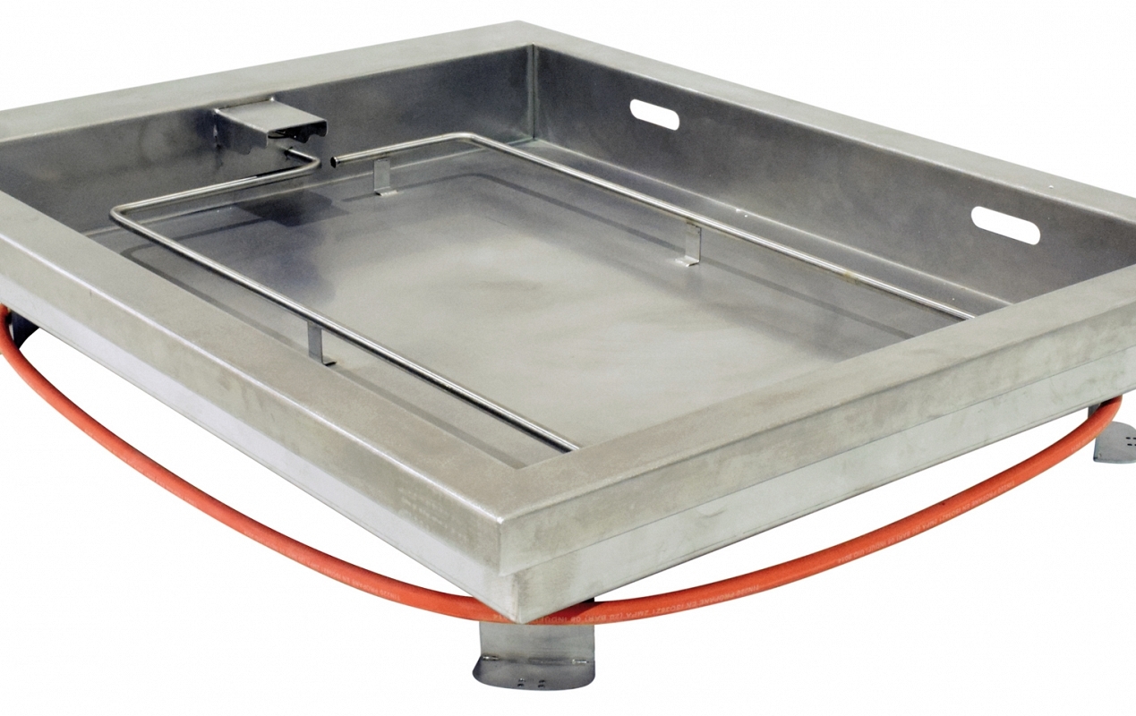 Satellit large fire flame generator with water